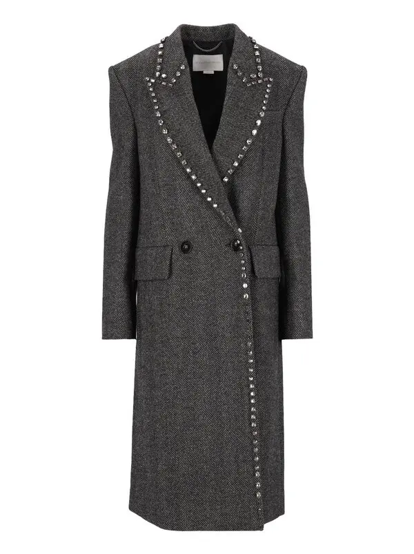 Stella McCartney Embellished Coat - Gray