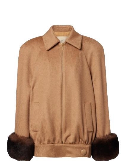 Valentino Garavani Solid Blouson Jacket - Nude