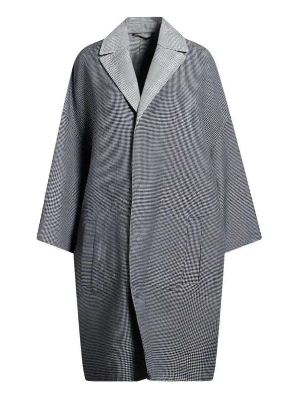 Marni Loose-fitting Plaid Coat - Blue