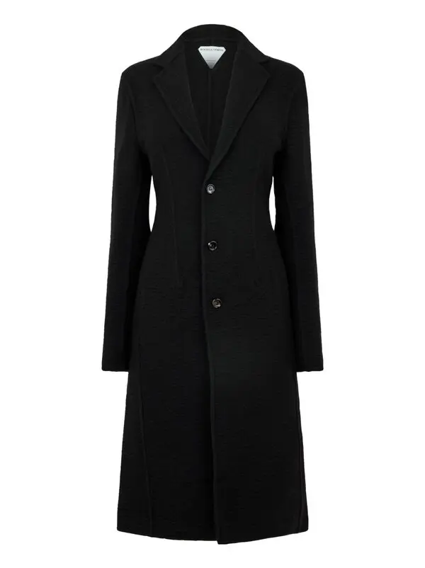 Bottega Veneta Tailored Overcoat - Black