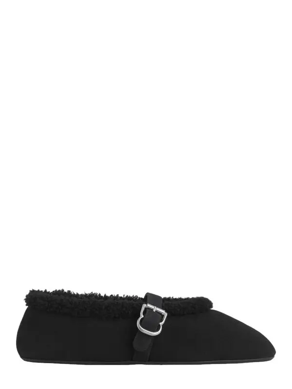 Alaïa Round-toed Ballet Shoes - Black