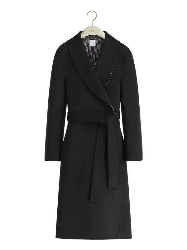 Dior Belted Coat - Black