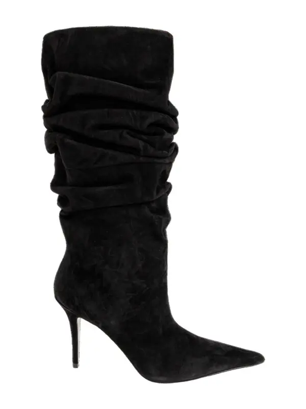 Amina Muaddi Anok High-heeled Tall Boots - Black