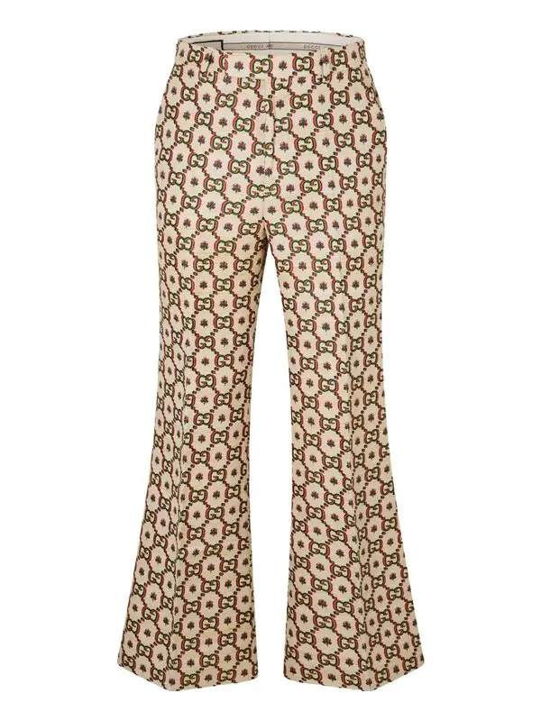 Gucci Stripe Wide Leg Trousers - No