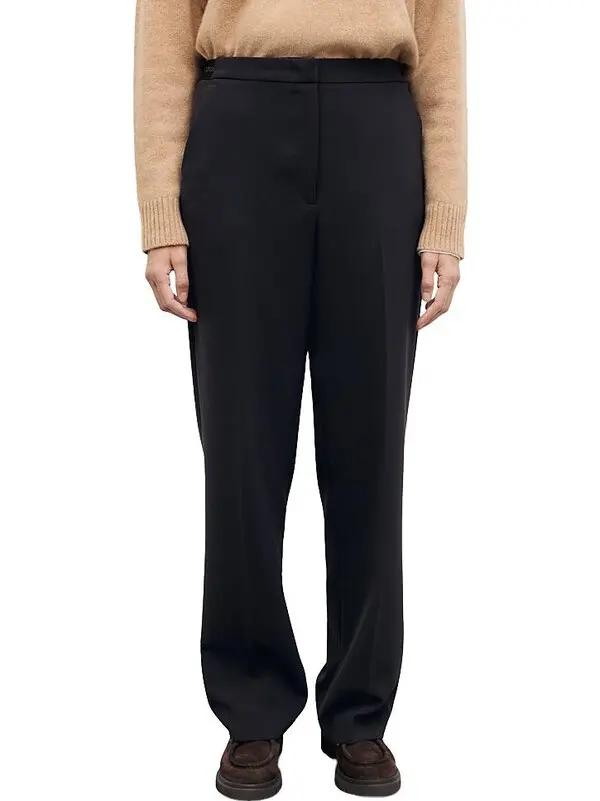 Gerard Darel Mili Midi Rise Straight Leg Pants - Brown