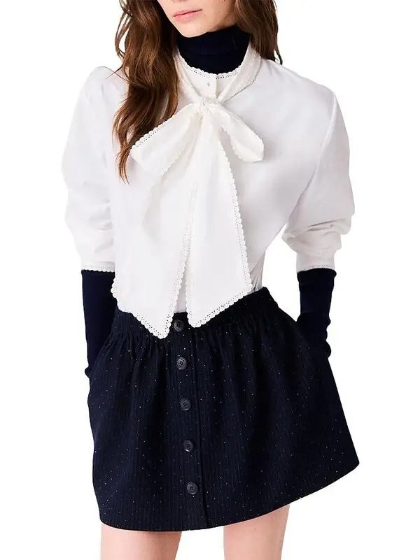 Maje Jilireu Mini Skirt - Navy