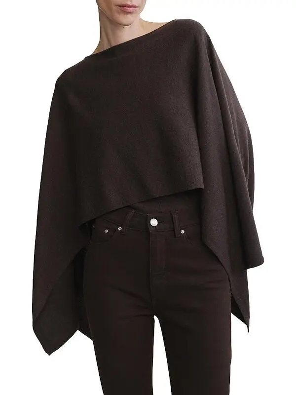 DL1961 Merino Wool Cape Sweater - Brown