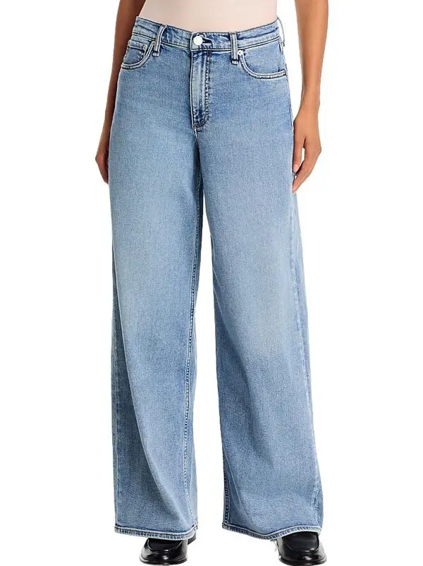 Rag & Bone Featherweight Sofie Wide Leg Jeans - Margo
