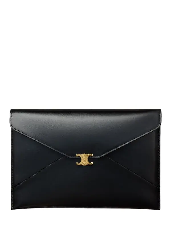 Celine Flap Clutch - Black
