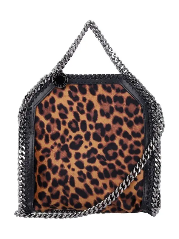 Stella McCartney Falabella Animal-print Alter Mat Mini Handbag - Brown