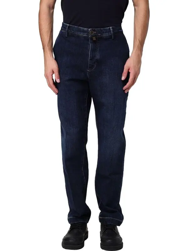 Jacob Cohen Slim Fit Jeans In Cotton With Mid-rise Waist And Slash Pockets - Denim