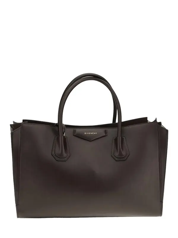 Givenchy Antigona Medium Smooth Calf Leather Tote Bag - Cocoa