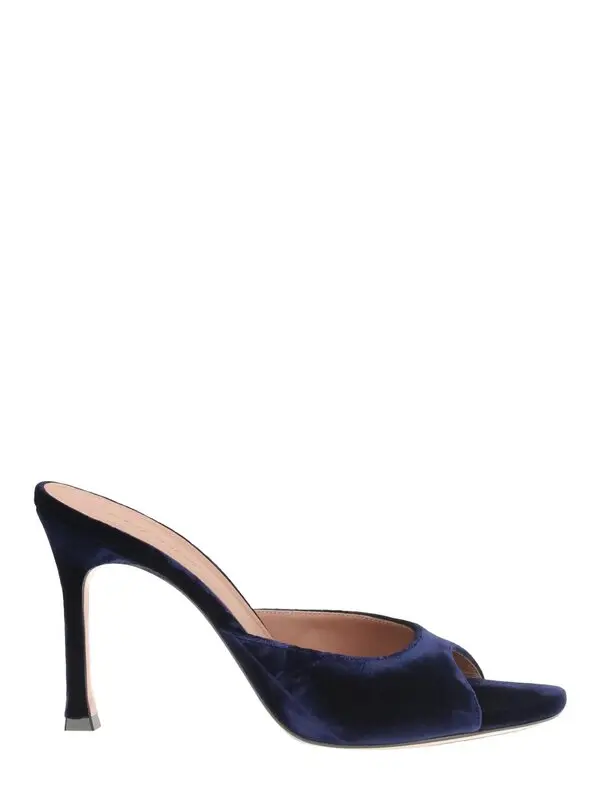 Amina Muaddi Heeled Sandal - Blue