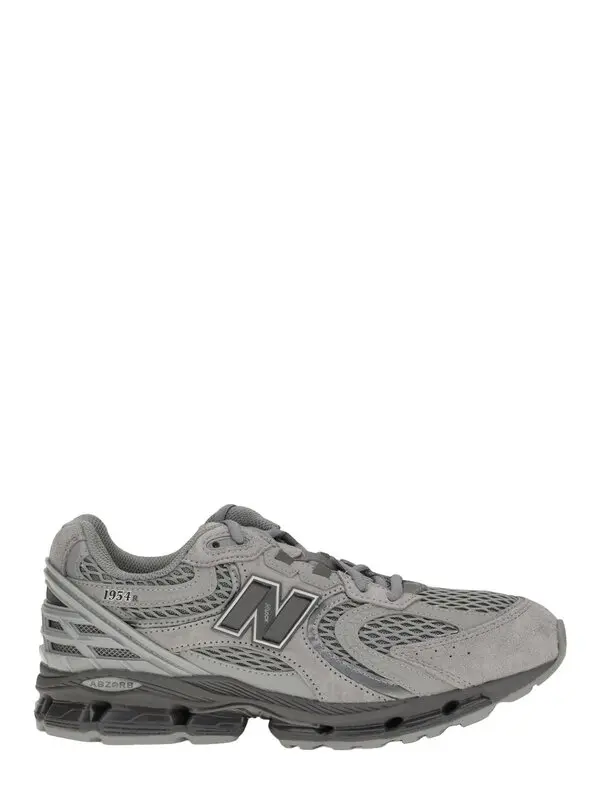 NEW BALANCE 1954r Suede And Mesh Low-top Trainers With Side Logo - Grey