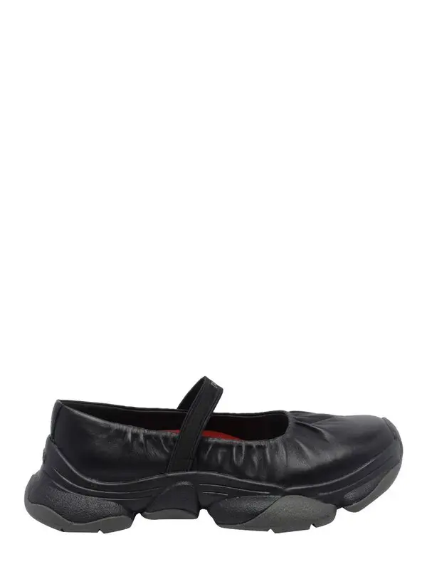 Camper Karst 2 Leather Mary Jane Sneakers With Vibram Sole - Black