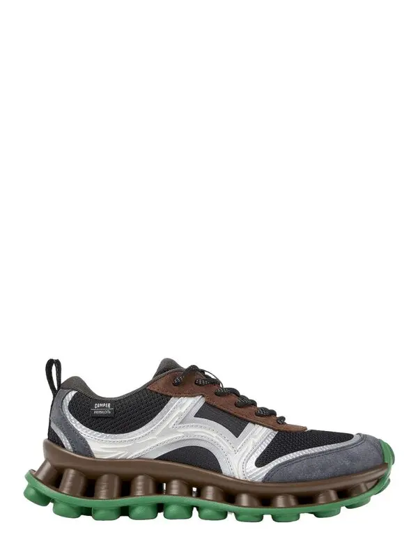 Camper Pelotissima Two-tone Trainers In Nubuck And Recycled Pet With Extralight® Sole - Multicolor