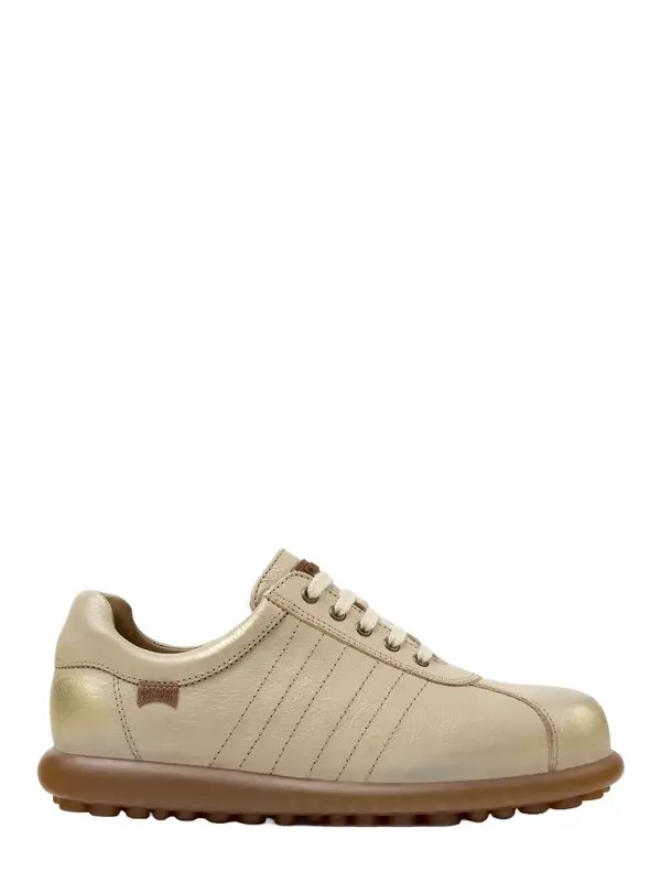 Camper Pelotas Calfskin Leather Trainers With Serrated Rubber Sole - Multicolor
