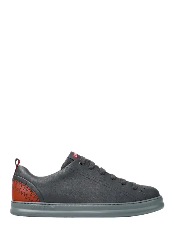 Camper Bi Twins Low-top Sneakers In Leather With Xl Extralight® Sole - Grey