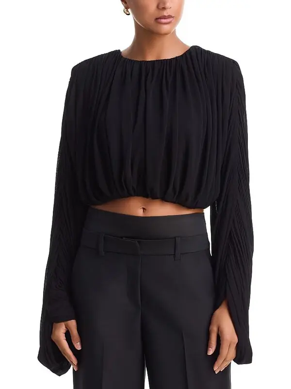 HEIRLOME Micka Ruched Top - Black