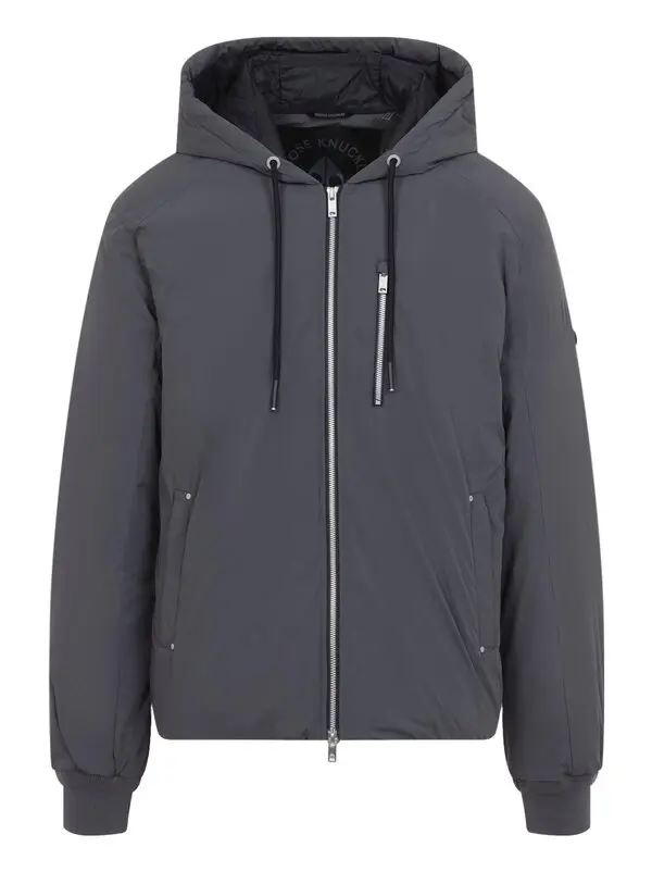 Moose Knuckles Down-fill Zip-up Nylon Jacket - Grey