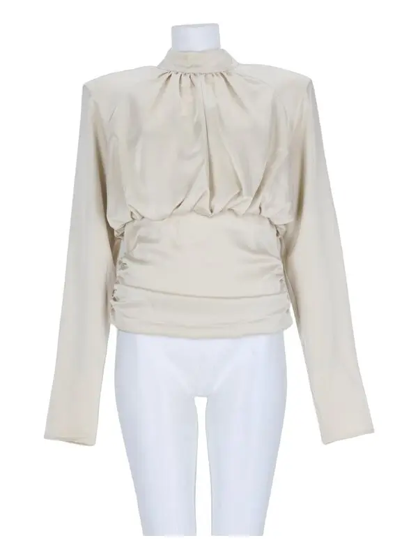 ROTATE BY BIRGER CHRISTENSEN Faux-leather Effect Mini Top - White