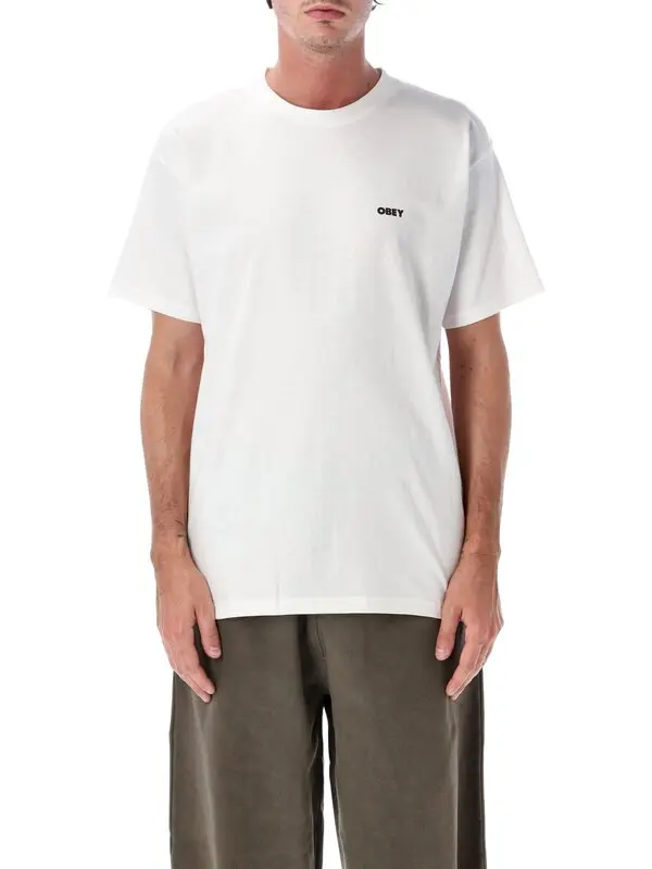 Obey Cotton Graphic T-shirt - Bianco