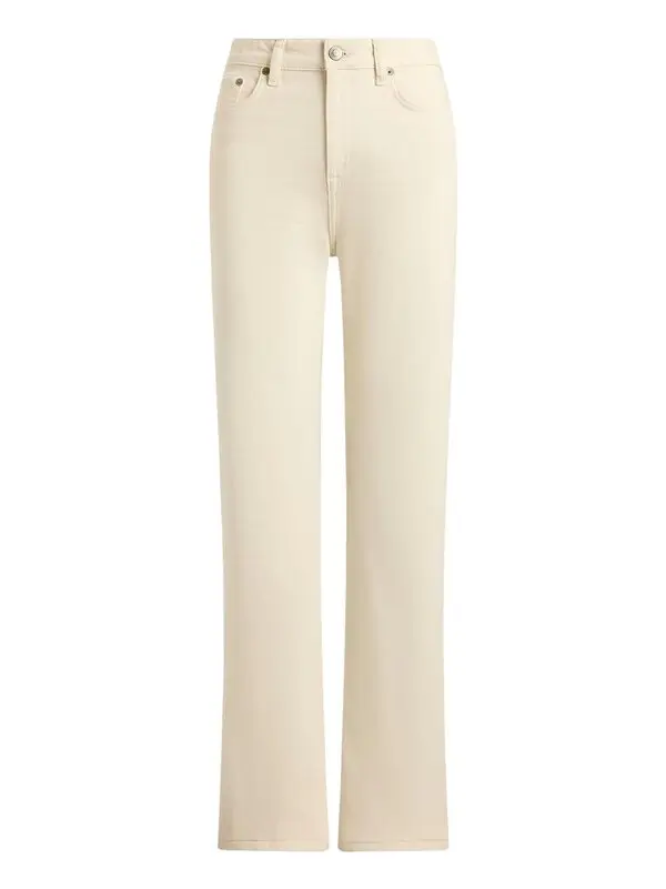 Ralph Lauren Stretch Cotton Trousers - Ivory