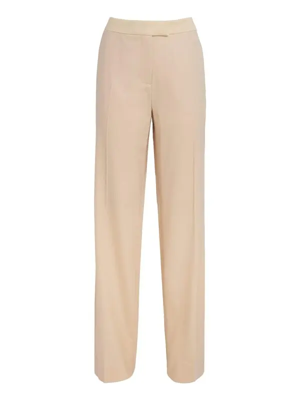 Zimmermann Wool Valiant Straight Trousers - Ivory
