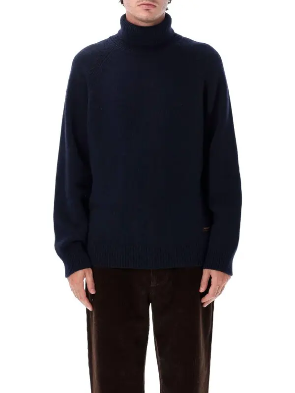 Filson Ribbed Turtleneck Sweater - Blu