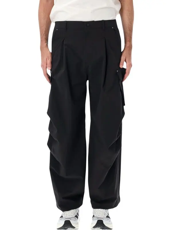 ADIDAS ORIGINALS Utility Cargo Pants With Pleated Front And Wide-leg Fit - Nero