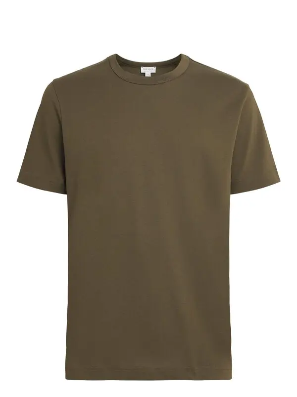 Sunspel Supima Cotton Heavyweight T-shirt - Green
