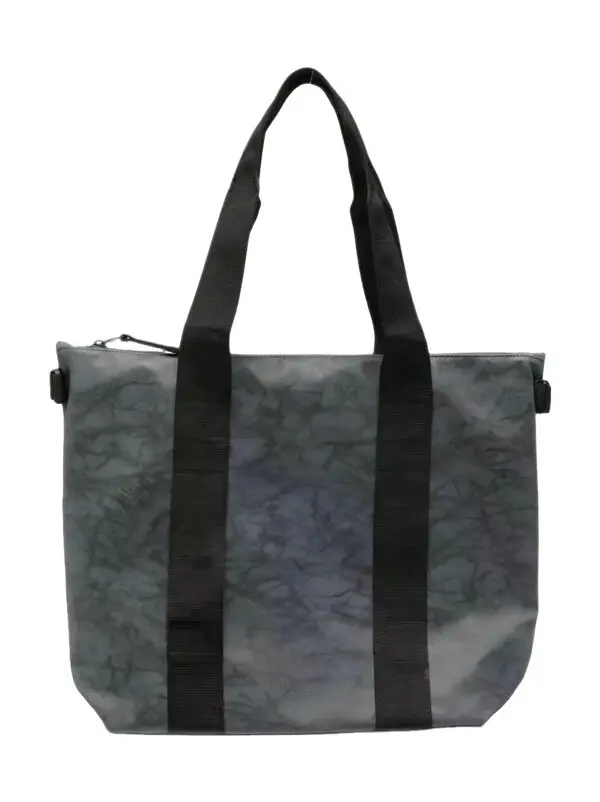 Rains Marble-print Tote Bag - Grey