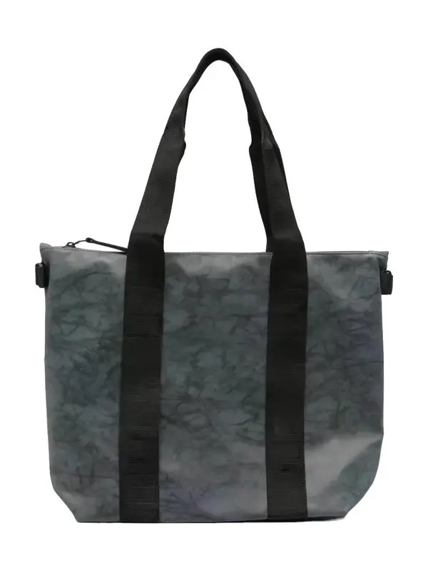 Rains Marble-print Tote Bag - Grey
