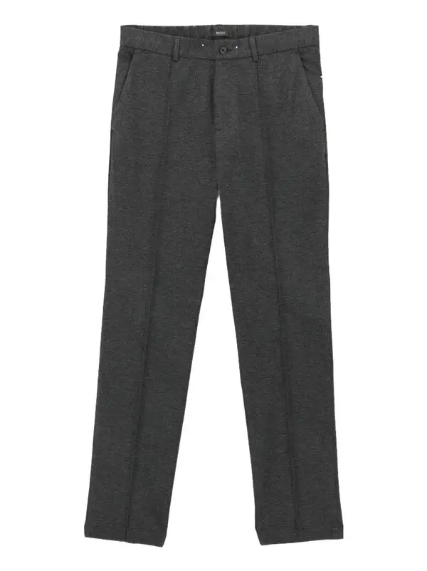 Boggi Milano Trousers In Technical Jersey - Grey