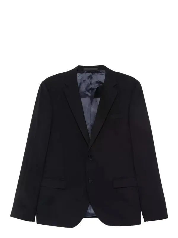 MANUEL RITZ Single-breasted Notched-lapels Jacket - Blue