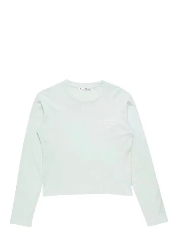 Acne Studios Distressed Logo T-shirt - Blue