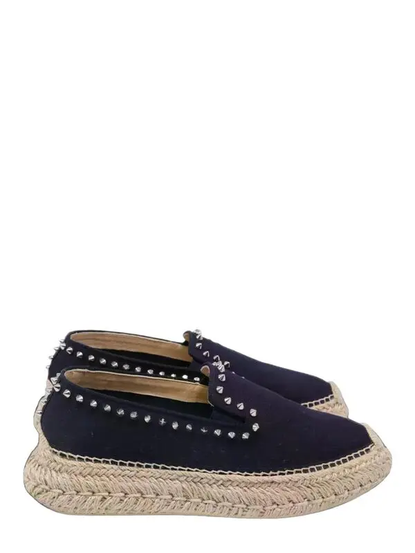 CHRISTIAN LOUBOUTIN Espaboat Spiked Espadrille Shoes - Blue