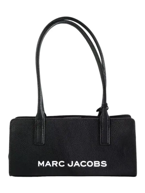 Marc Jacobs Logo-print Leather Shoulder Bag - Black