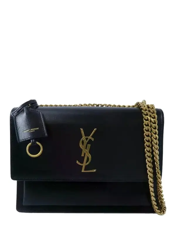 Saint Laurent Sunset Chain Crossbody Bag - Black