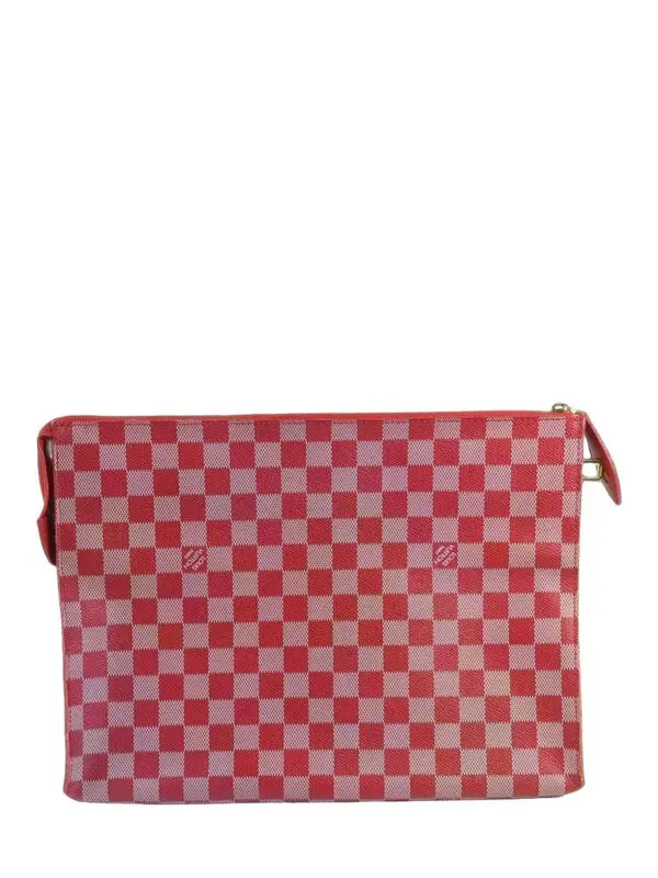 LOUIS VUITTON Module Damier Couleur Clutch Bag - Red