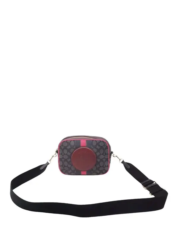 COACH VINTAGE Signature Jacquard Mini Dempsey Camera Bag - Grey