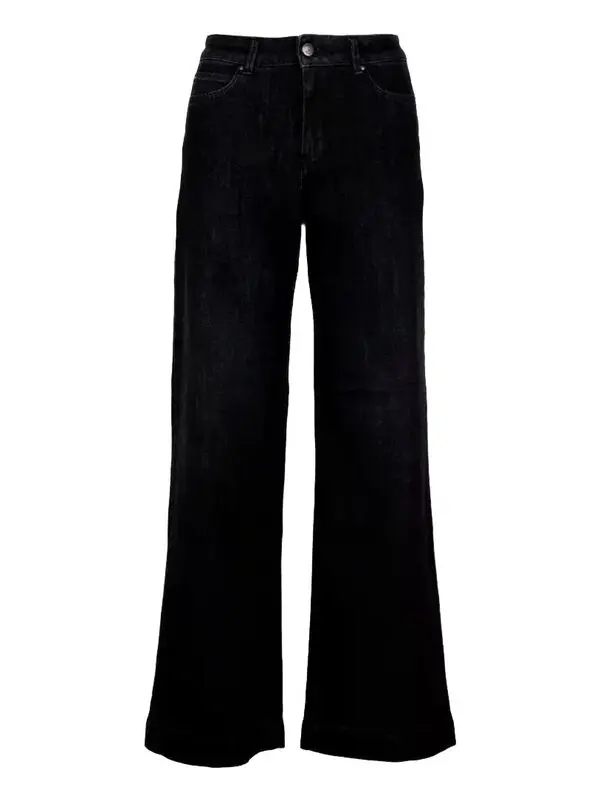 CIGALA'S Wide-leg Jeans - Black
