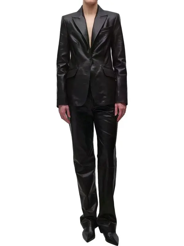 Simkhai Ambrine Leather Trousers - Black