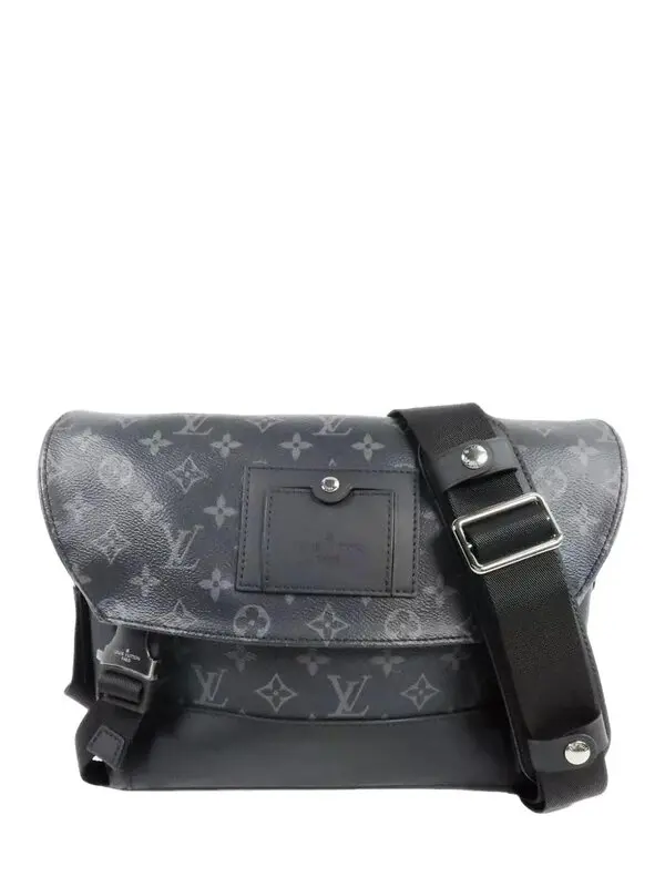LOUIS VUITTON Pm Monogram Eclipse Voyager Messenger Bag - Black