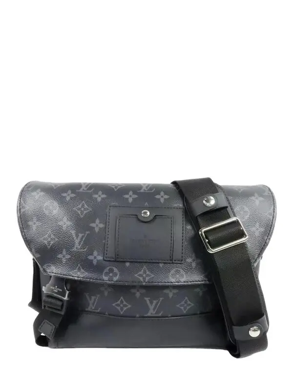 LOUIS VUITTON Pm Monogram Eclipse Voyager Messenger Bag - Black
