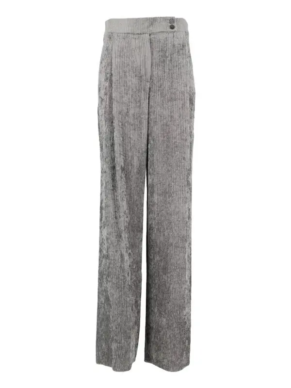 Emporio Armani Corduroy Tailored Trousers - Grey
