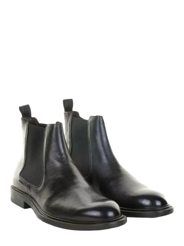 FRANCO FEDELE Leather Chelsea Boots - Black