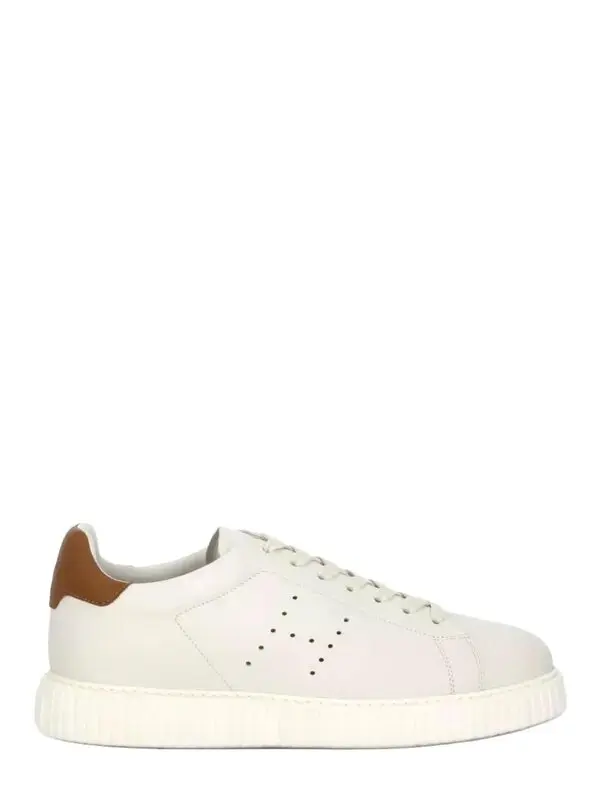 Hogan H-stripes Perforated Sneakers - White