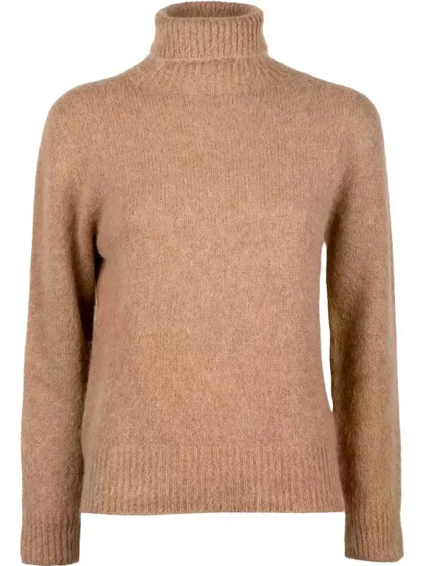 KANGRA Roll-neck Sweater - Brown