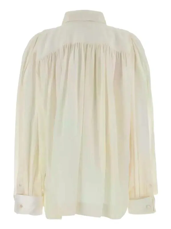 Carven Pussy-bow Gathered Blouse - White